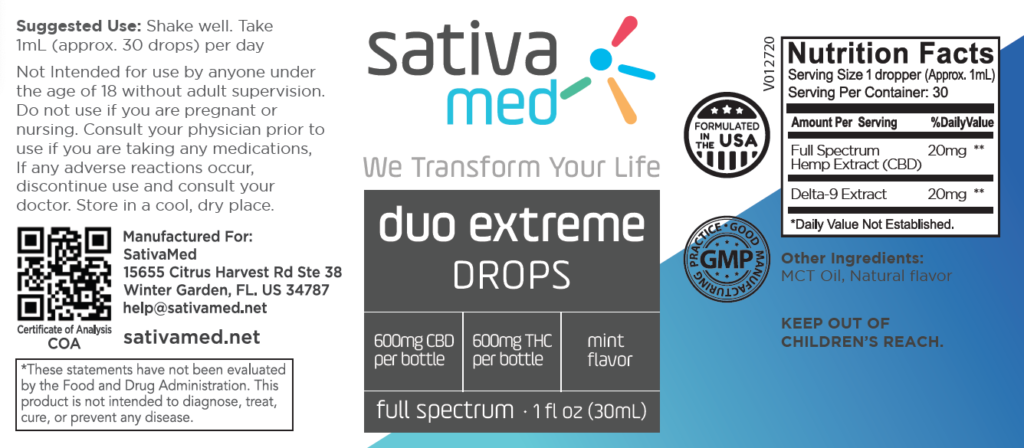 SativaMed Duo Extreme Drops – SativaMed